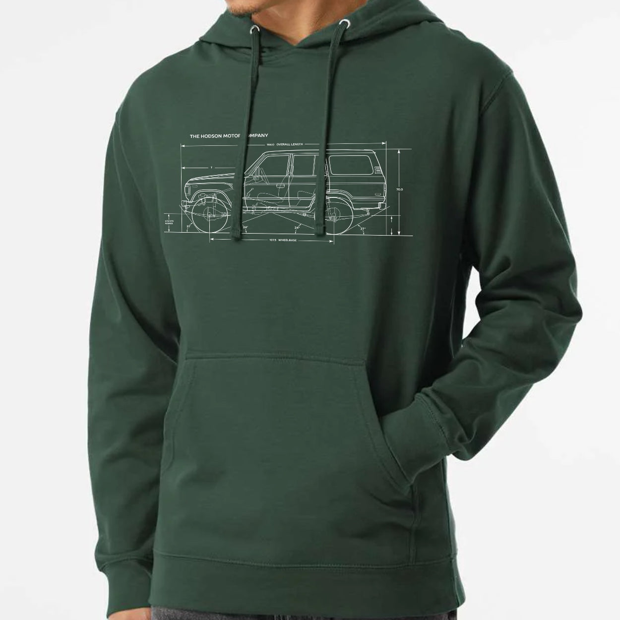 FJ60 Blueprint Midweight Hoodie – Hodson Motors