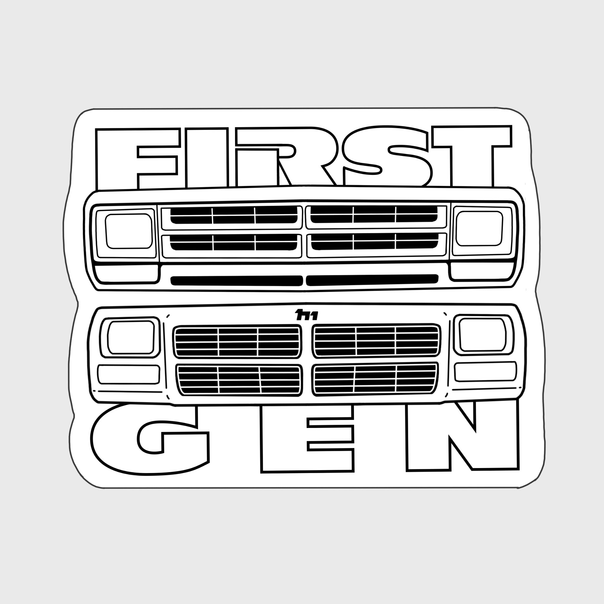 First Gen Grill Sticker – Hodson Motors